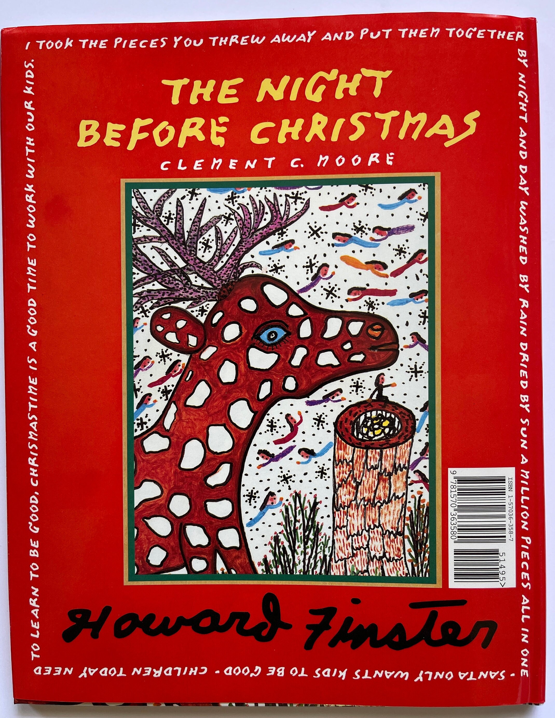 Howard Finster’s Illustrated Night Before Christmas Book - Etsy