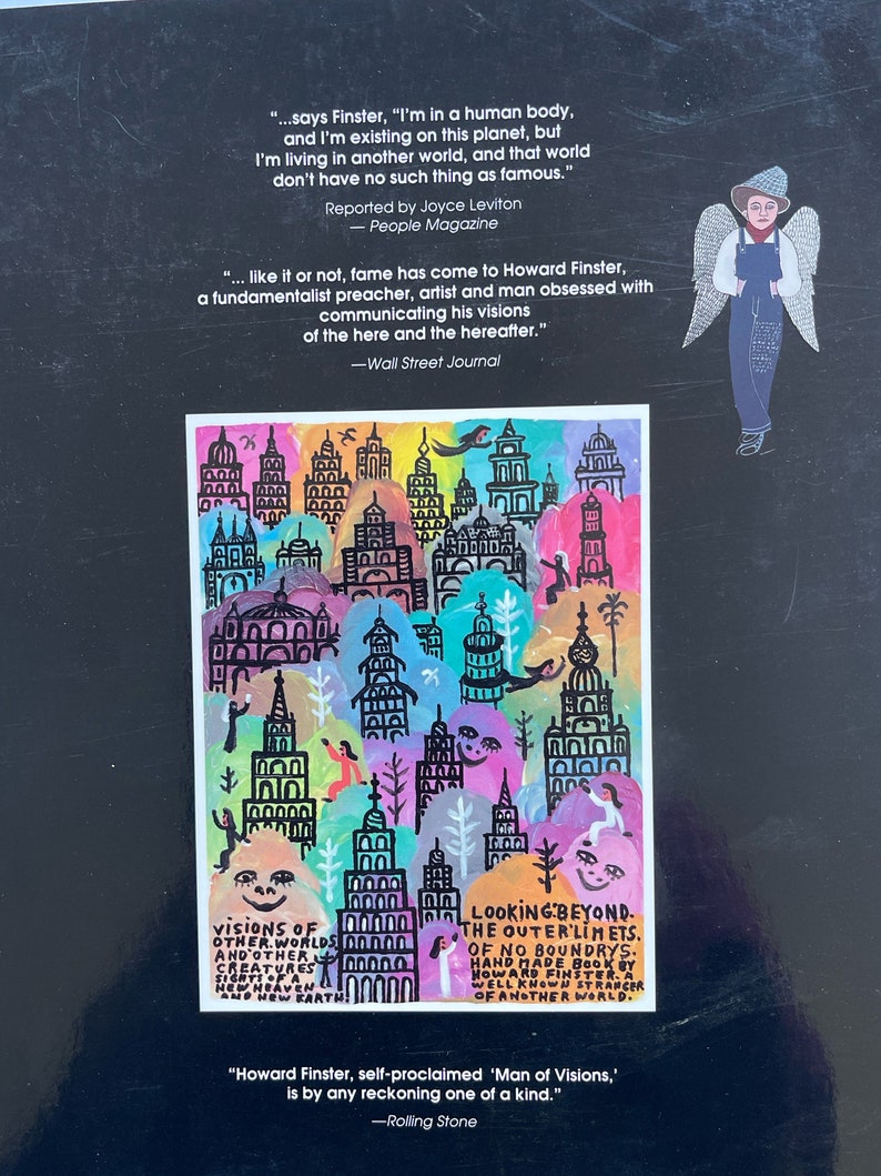 Howard Finster’s Autographed “man of Vision Books - Etsy