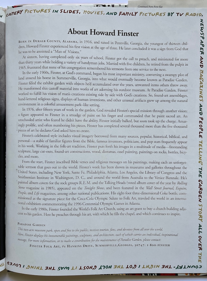 Howard Finster’s Illustrated Night Before Christmas Book - Etsy