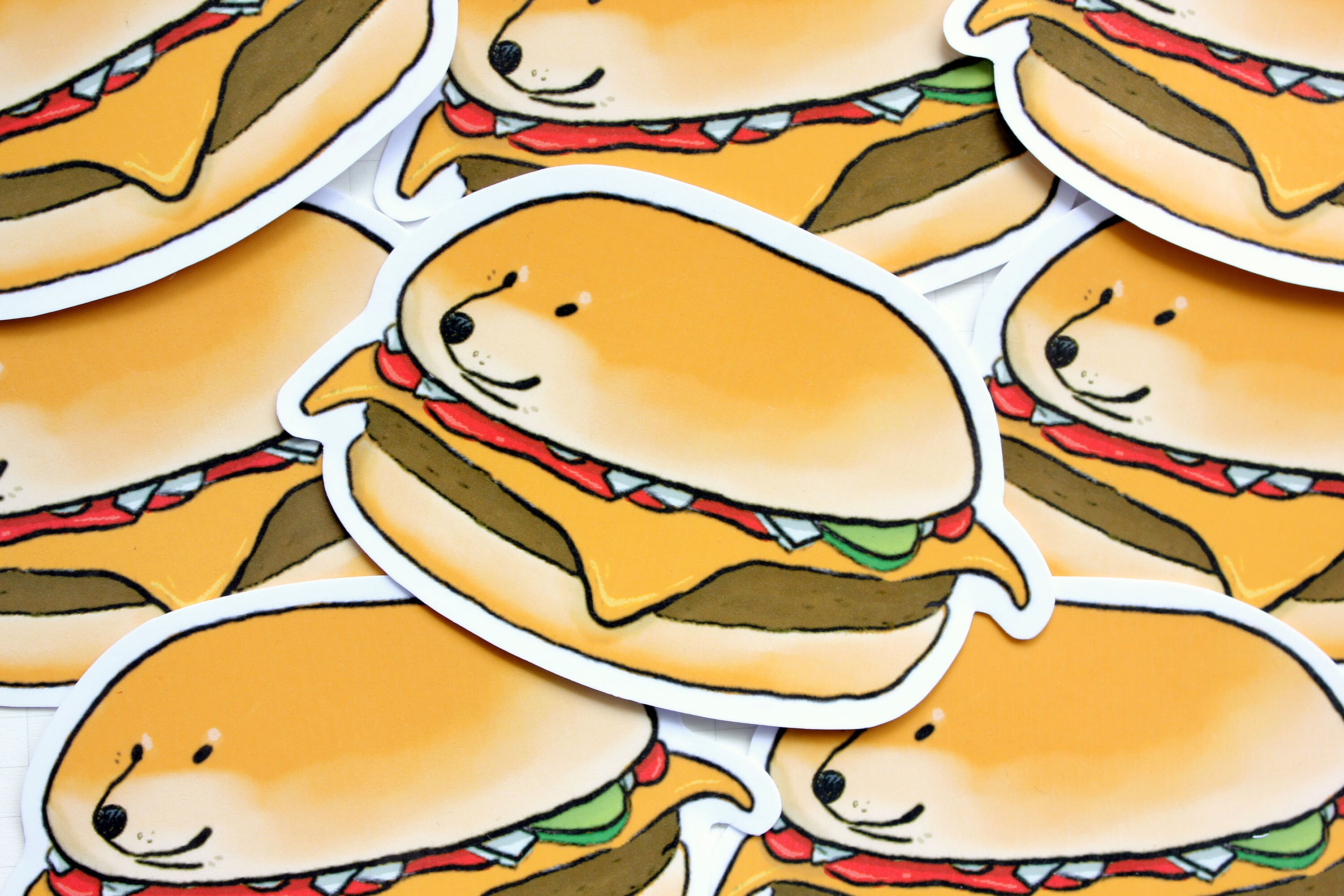 Cheem Burger Sticker CHEEMS STICKERS Doge Meme Cheem | Etsy