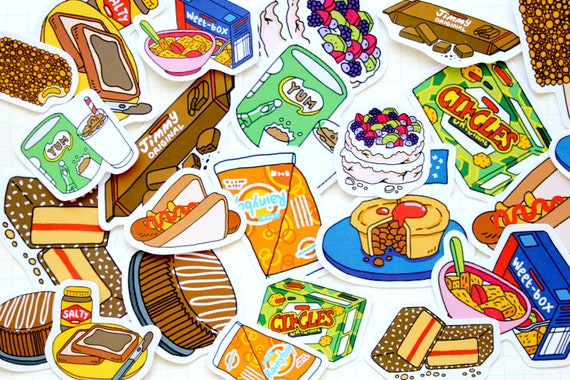 decal AUSSIE TREATS Sticker Pack or Individual / Glossy Vinyl Die-Cut ...