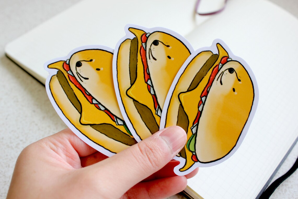 Cheem Burger Sticker CHEEMS STICKERS Doge Meme Cheem | Etsy