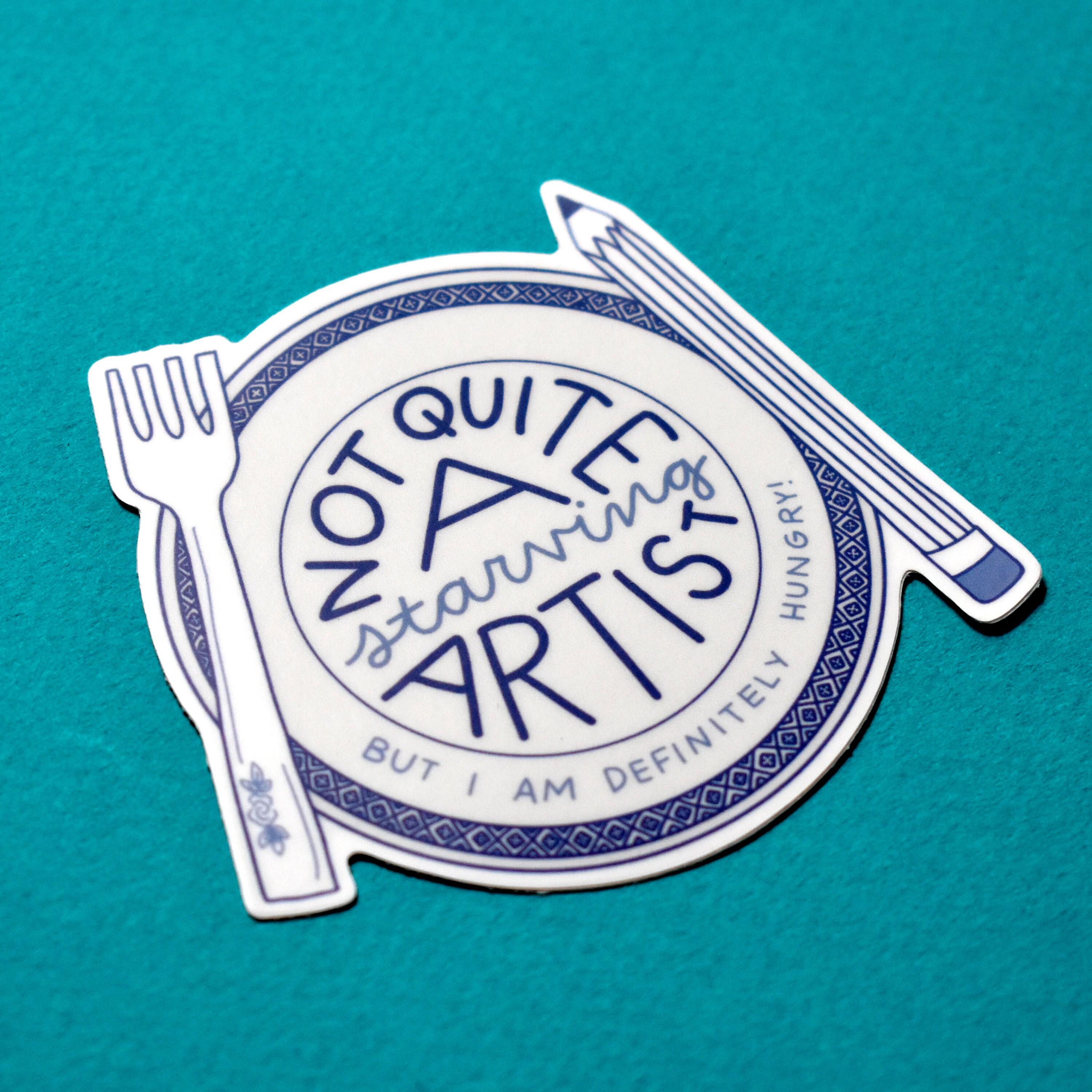Starving Artist Vinyl Sticker - Etsy