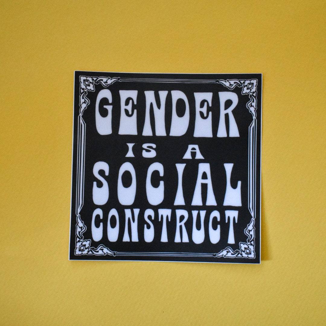 Gender is a Social Construct Bold Sticker - Etsy