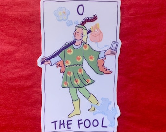 Fool Tarot Temporary Tattoo Sticker set of 2 - Etsy