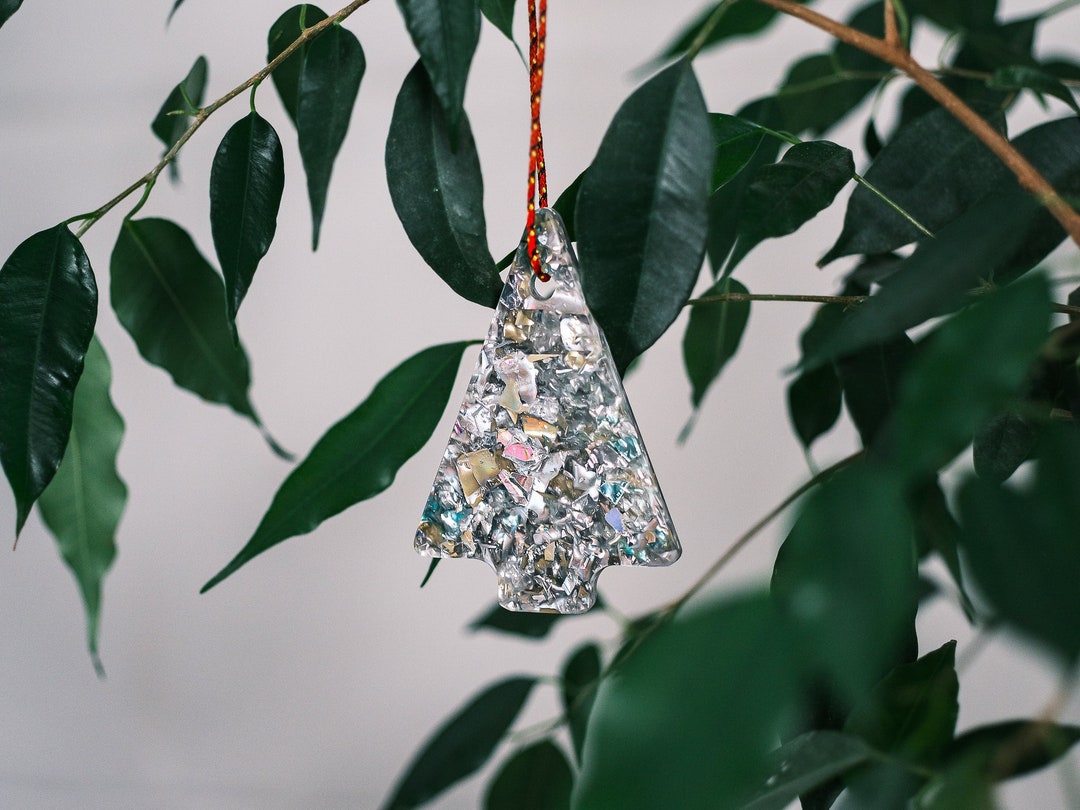 Recycled CD Christmas Tree Hanging Decoration With Upcycled Paracord ...