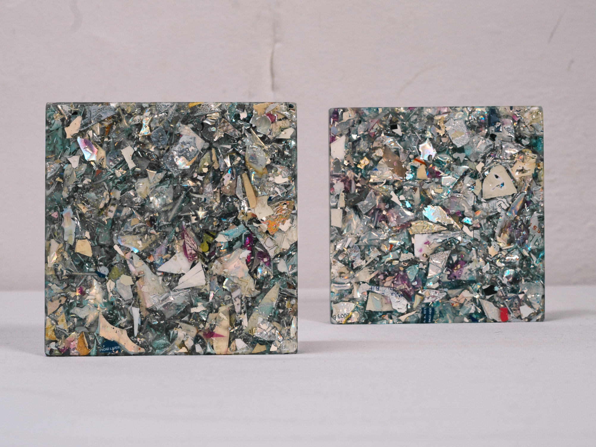 Colorful Desk Coasters | 100% Recycled CD Material | Perfect for Home ...