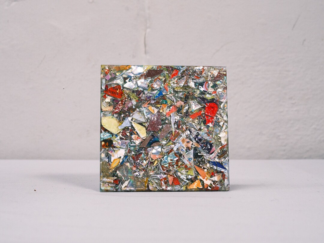 Recycled CD Coaster Set - Handmade Drink Coasters - Sets of 4, 6, 8 ...