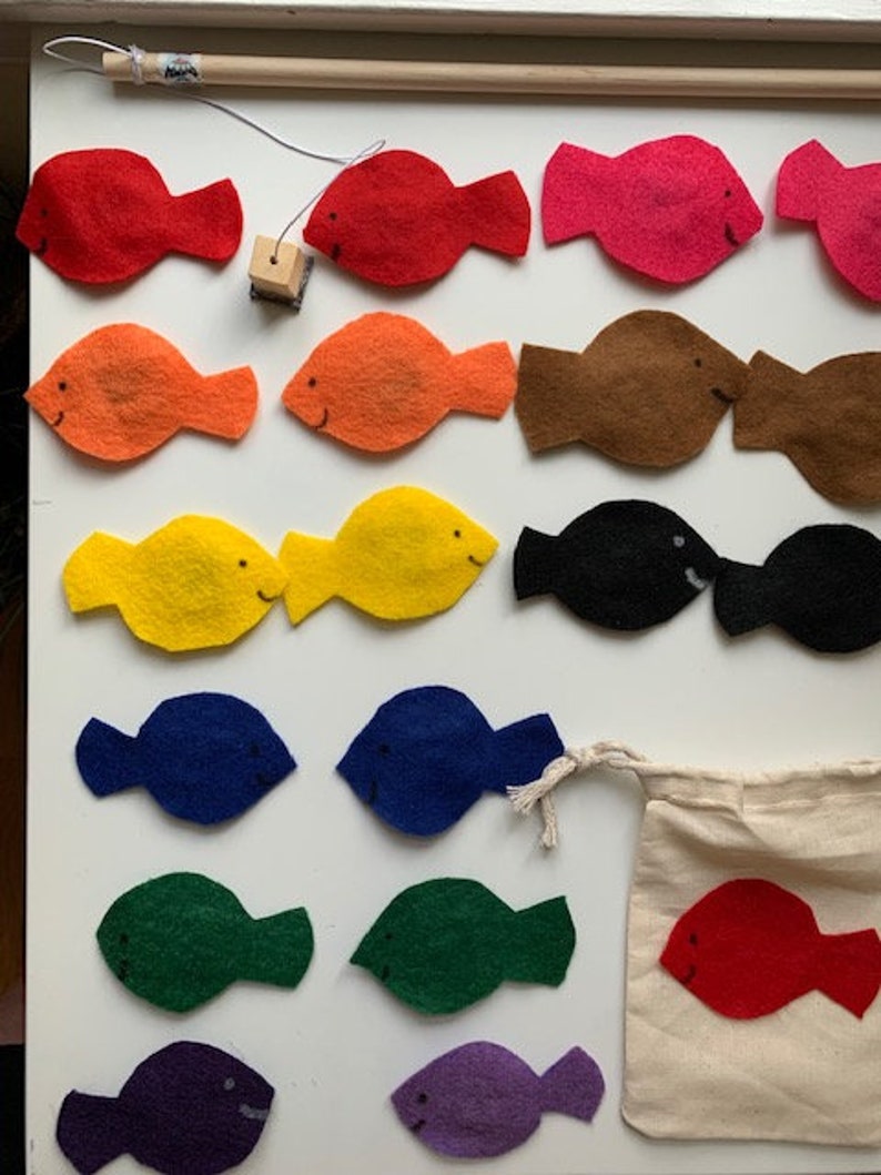 Rainbow Fishing Game - Etsy