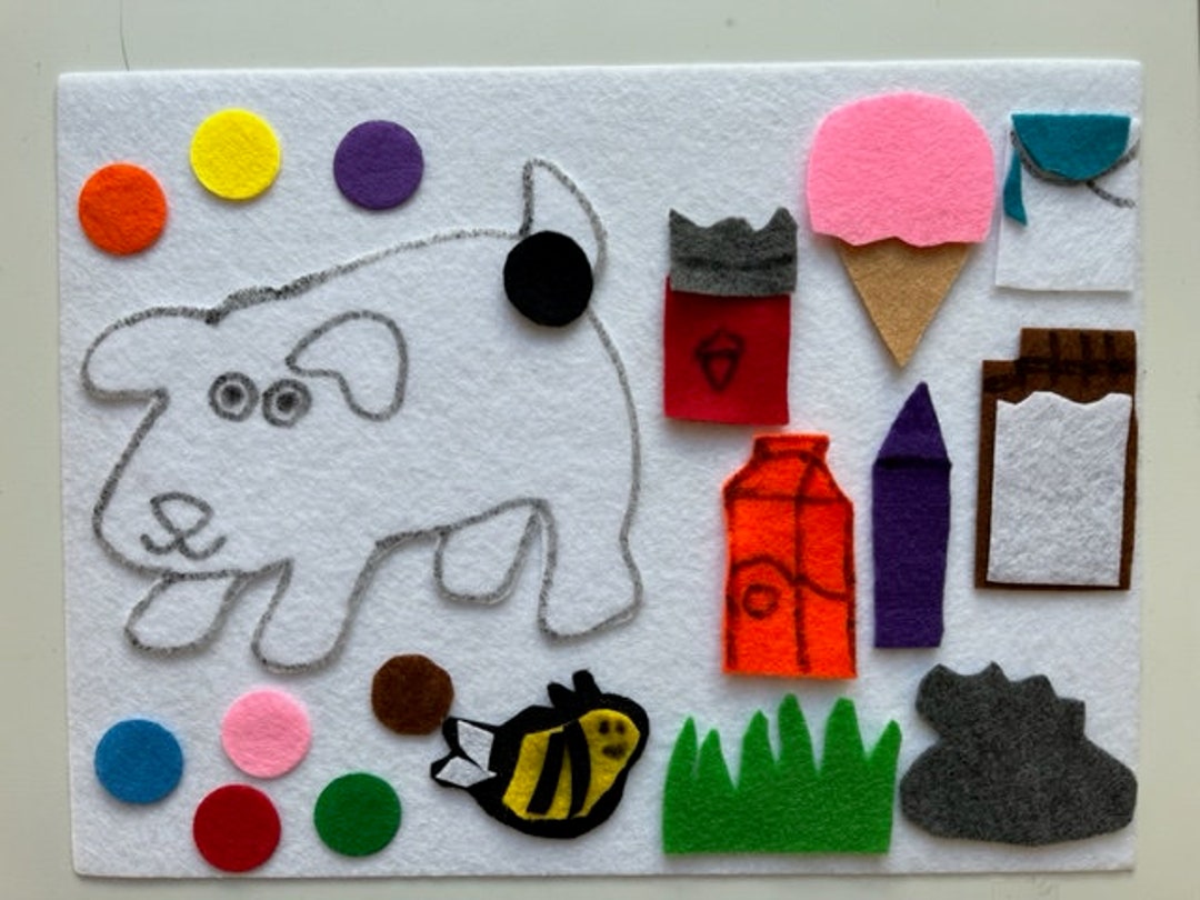 The Dog’s Colorful Day Felt Set and Song - Etsy