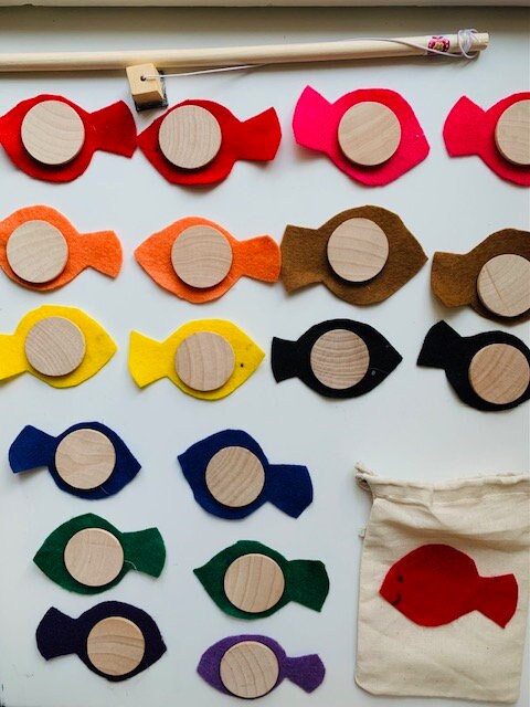 Rainbow Fishing Game - Etsy