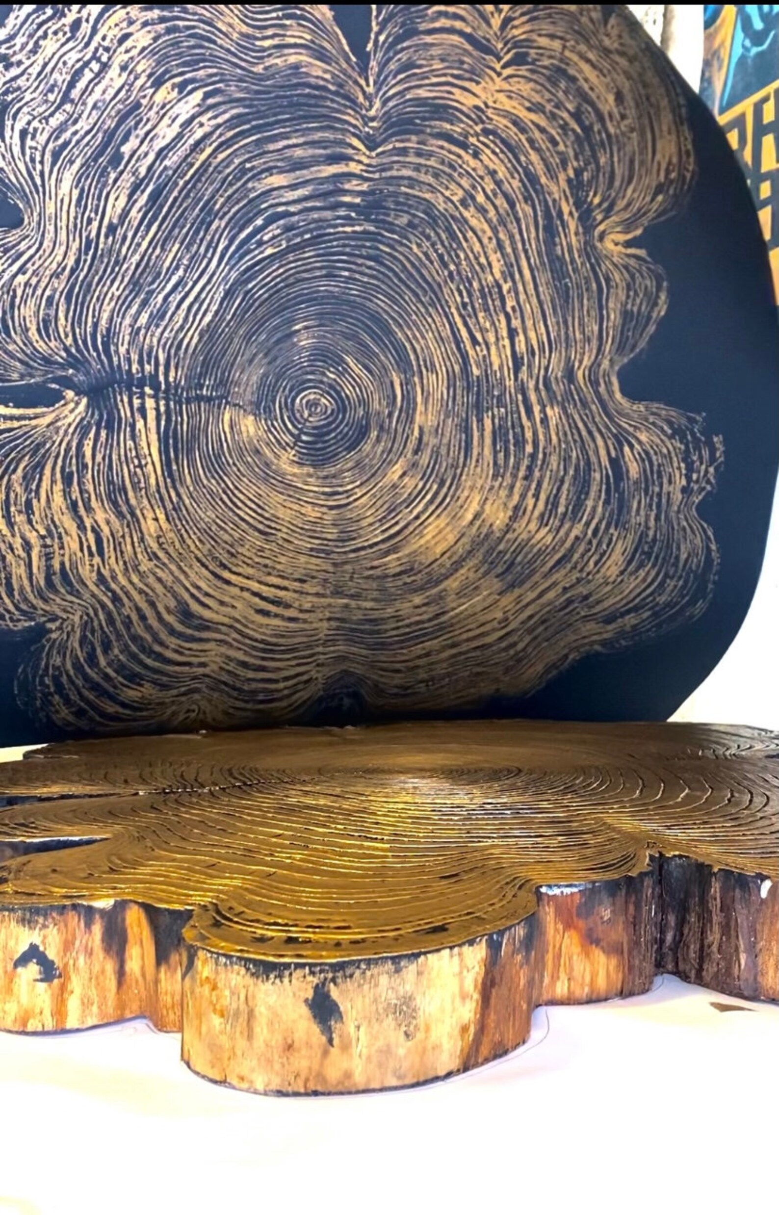 Western Red Cedar, Tree Ring Print, Black and White Tree Ring Print ...