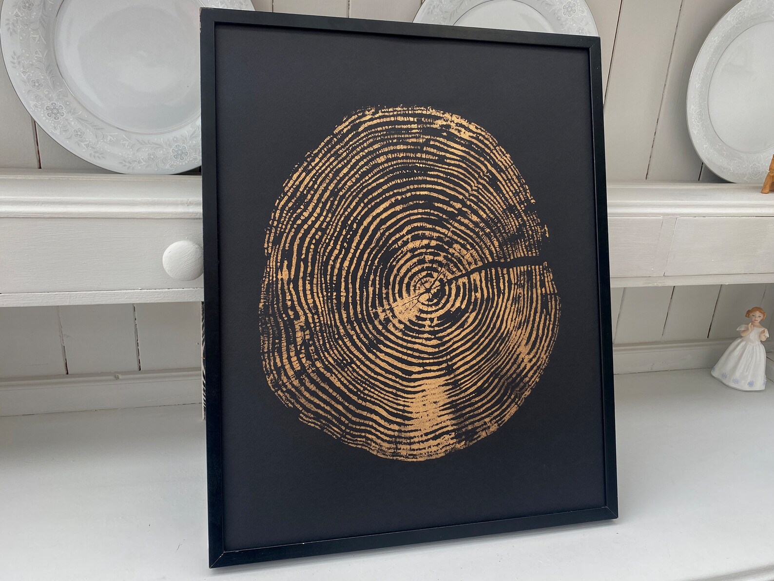 Tree Ring Print Welsh Larch Larch Tree Ring Print Large - Etsy