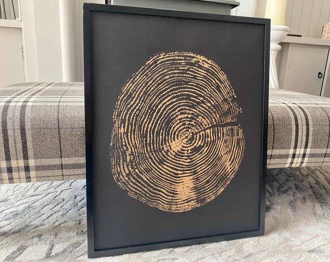 Tree Ring Print Welsh Larch Larch Tree Ring Print Large - Etsy