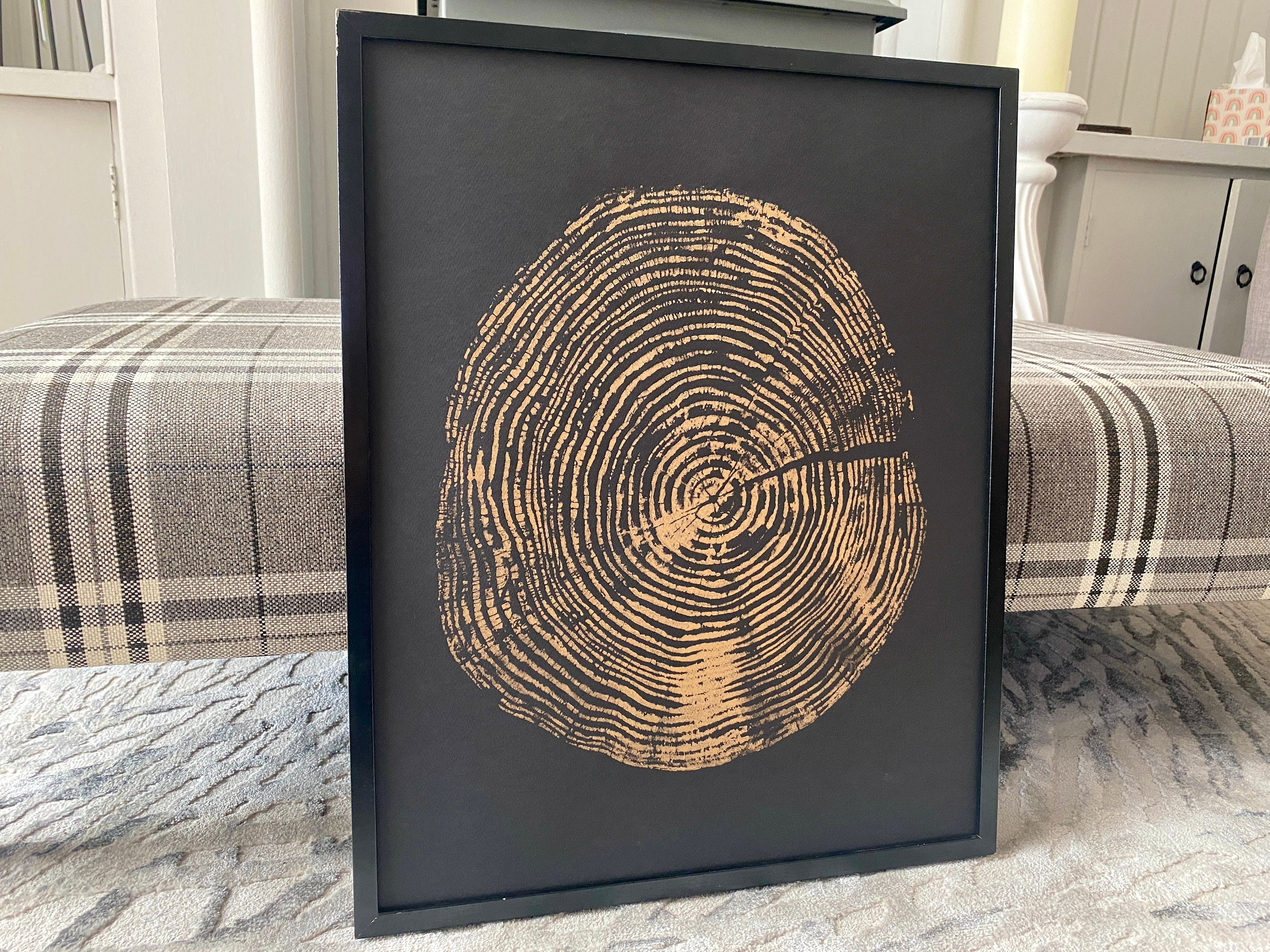 Tree Ring Print Welsh Larch Larch Tree Ring Print Large - Etsy