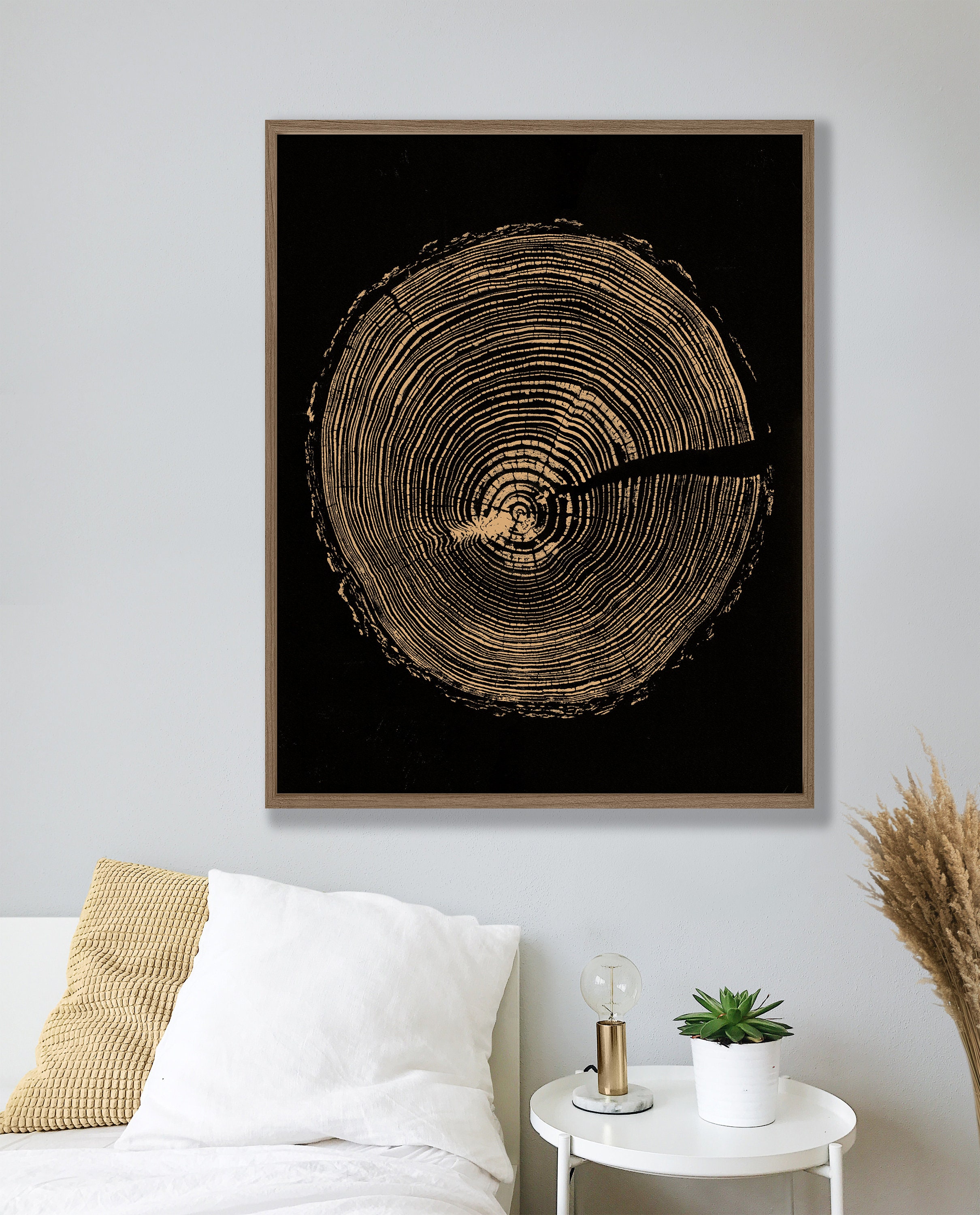 Tree Ring Print English Larch Larch Tree Ring Print Large - Etsy