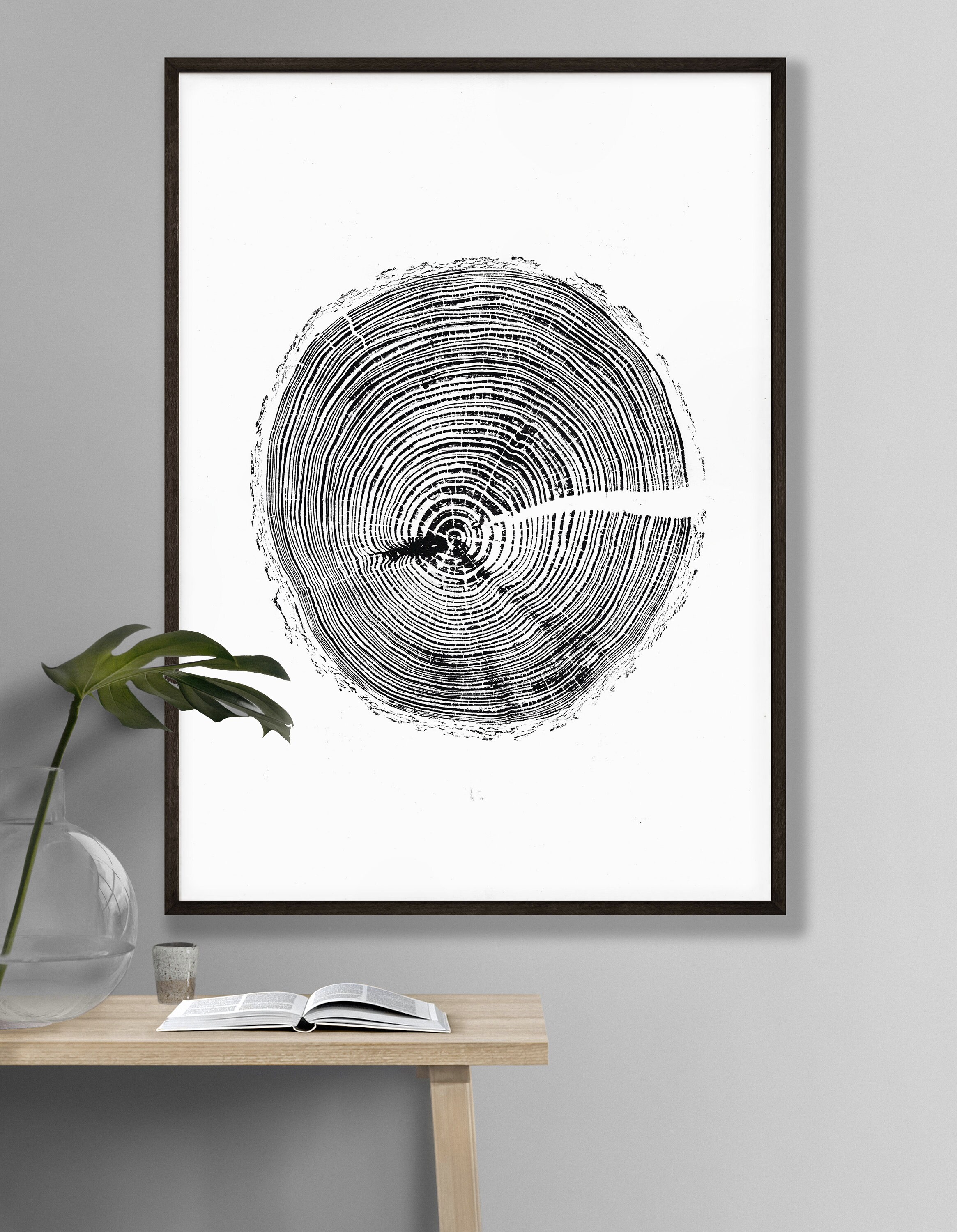 Tree Ring Print Larch Tree Larch Tree Ring Print Tree Ring | Etsy