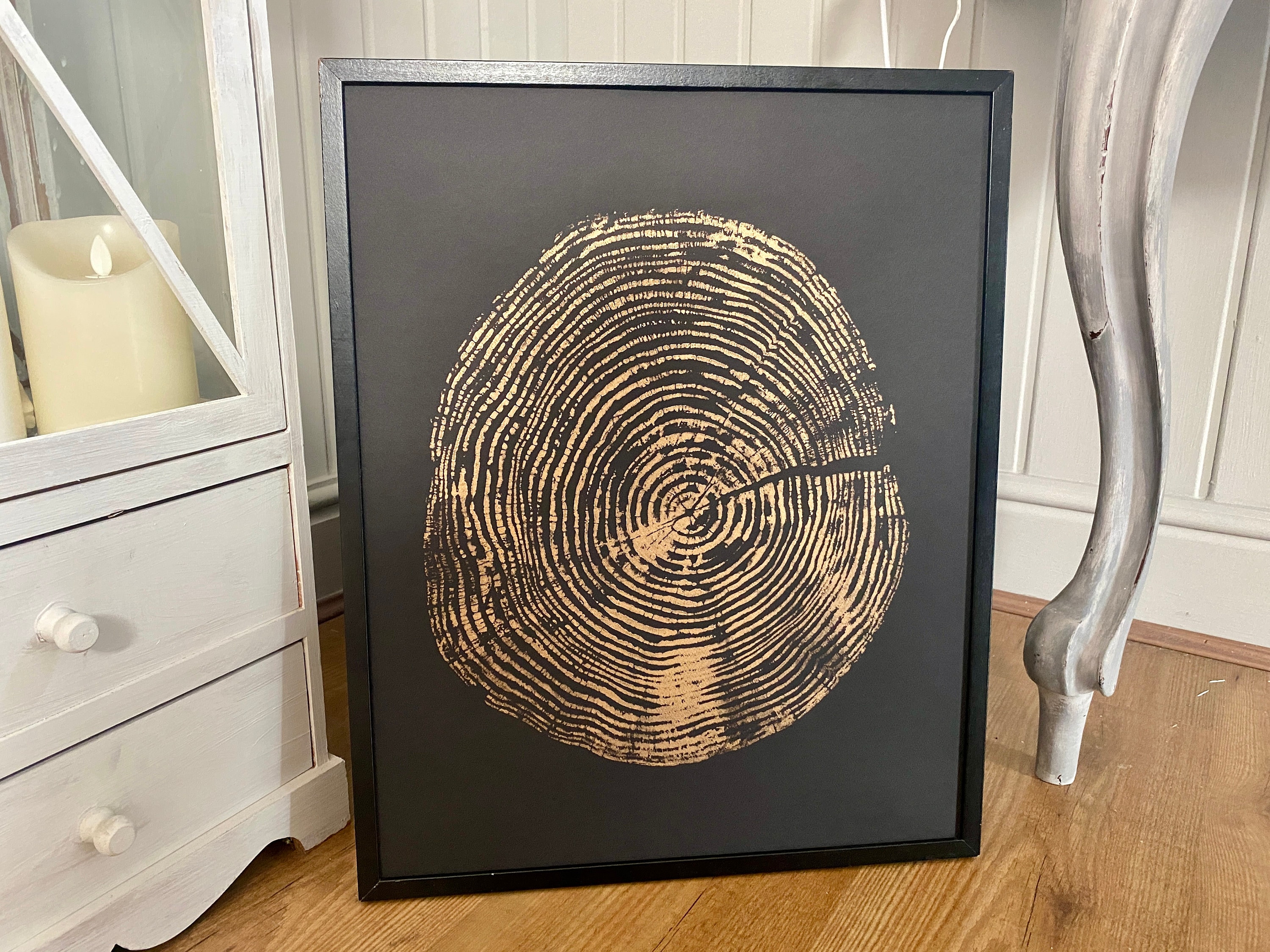 Tree Ring Print Welsh Larch Larch Tree Ring Print Large - Etsy