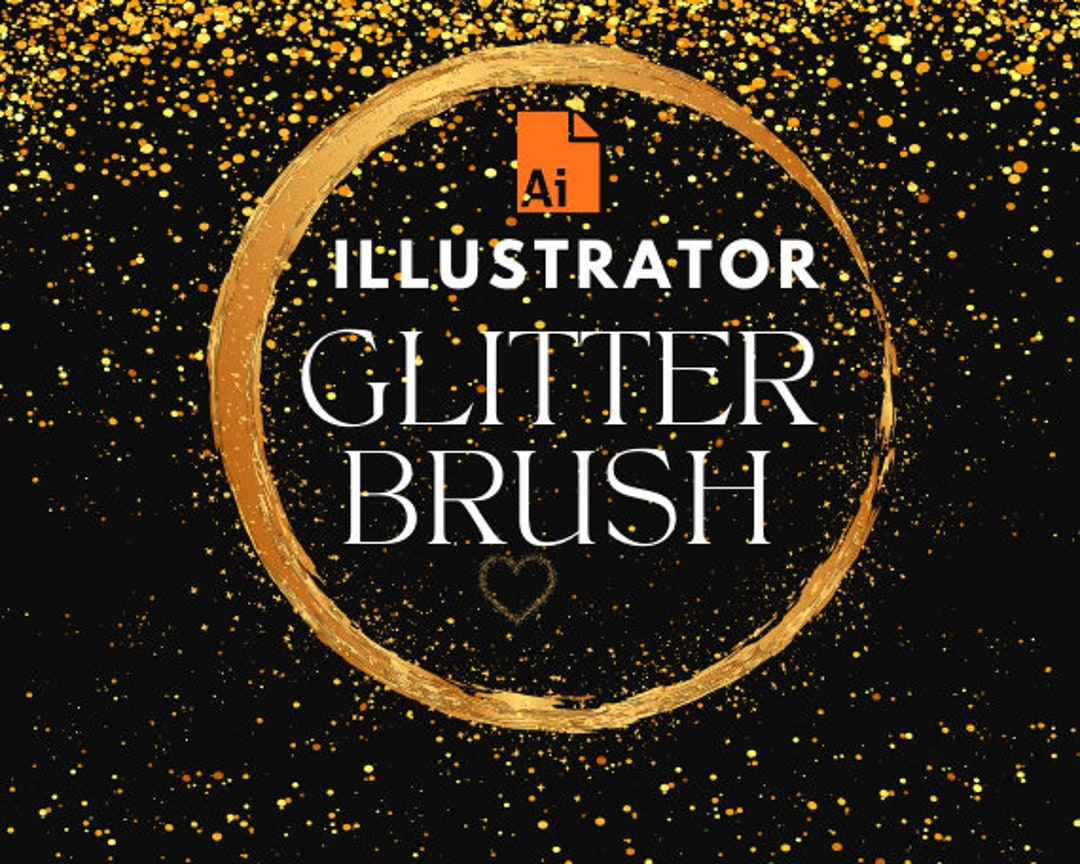 30+ Glitter Brushes Ai Adobe Illustrator Brushes - Designer ...