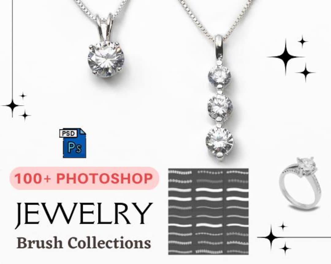100+ Jewelry Photoshop Brushes Gem Chain Jewels Diamonds Brush ...
