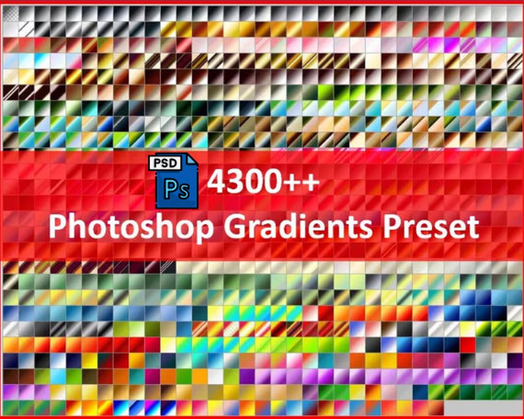 Photoshop 4300++ Gradients Preset (designer Collections) in the UK - Etsy