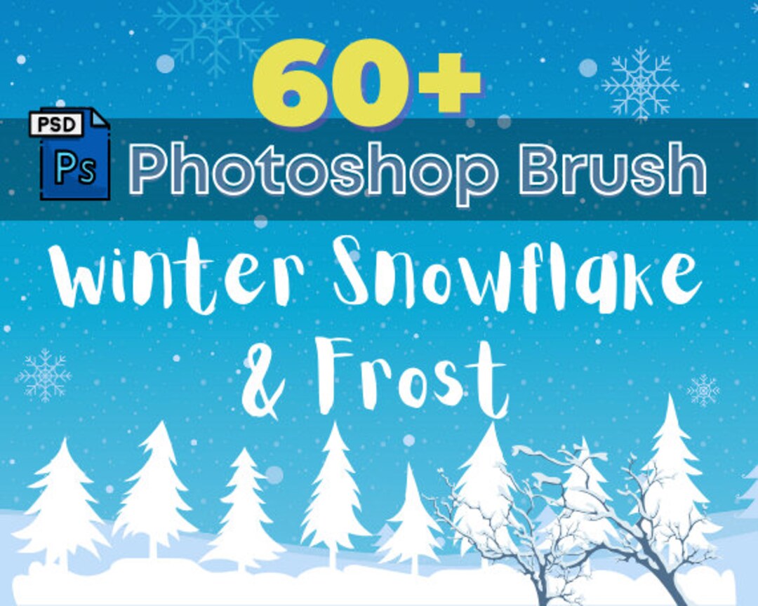 60+ Winter Snowflake and Frost Photoshop Brush Snowt Effect Frost ...