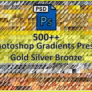 500++ Gradients Gold Silver and Bronze Photoshop Gradients Preset ...