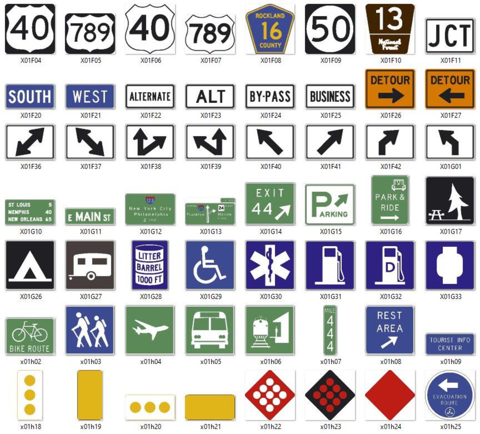300 US Highway & Road Sign Logos for Illustrator or - Etsy