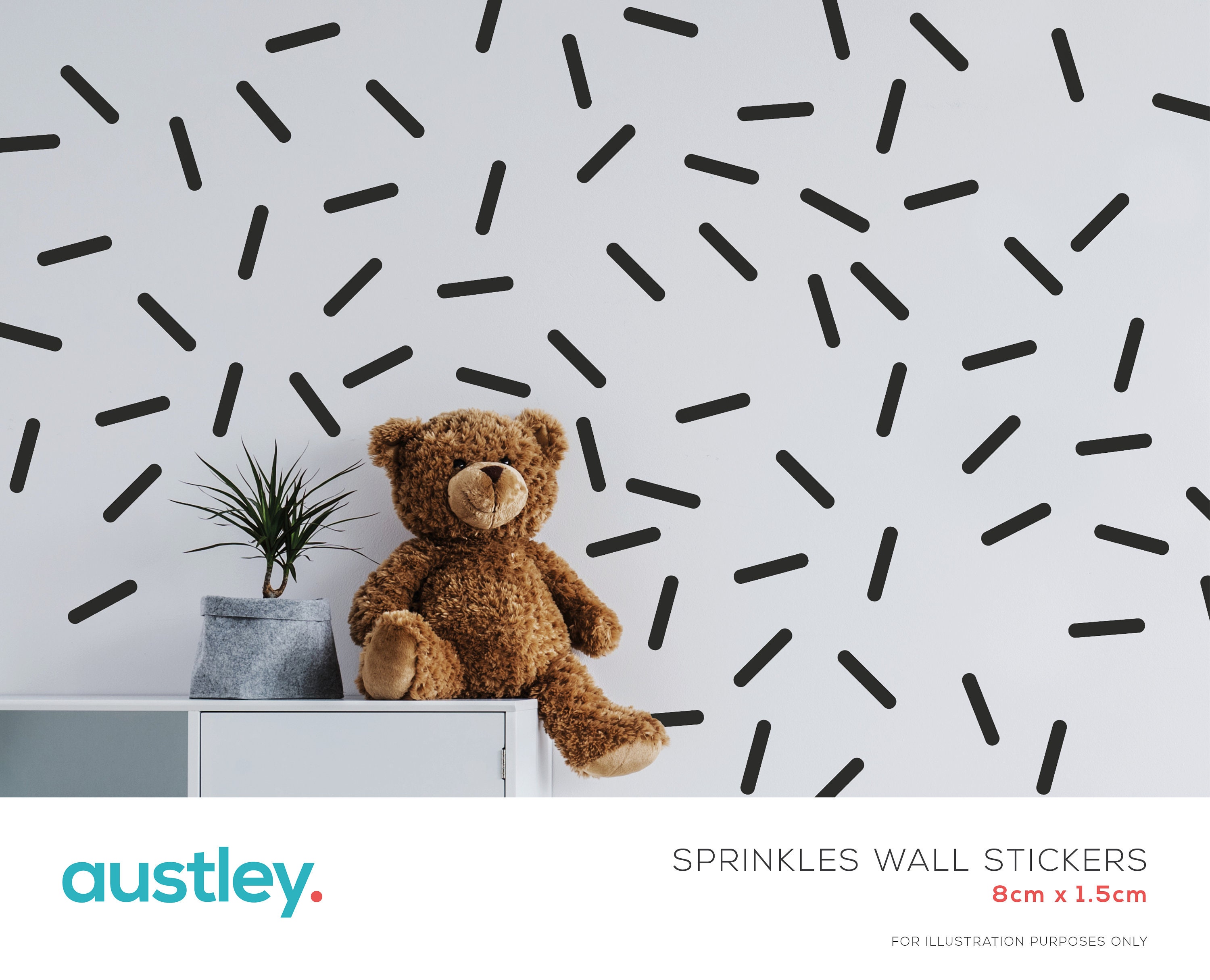 Sprinkle Stickers Sprinkle Wall Decals Sprinkle Wall Art | Etsy