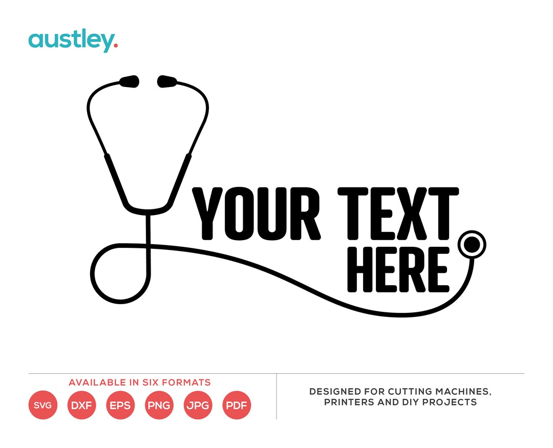 Stethoscope, Nurse, Doctor, Surgeon, Svg, Dxf, Eps, Png, Jpg, Pdf, Cut ...