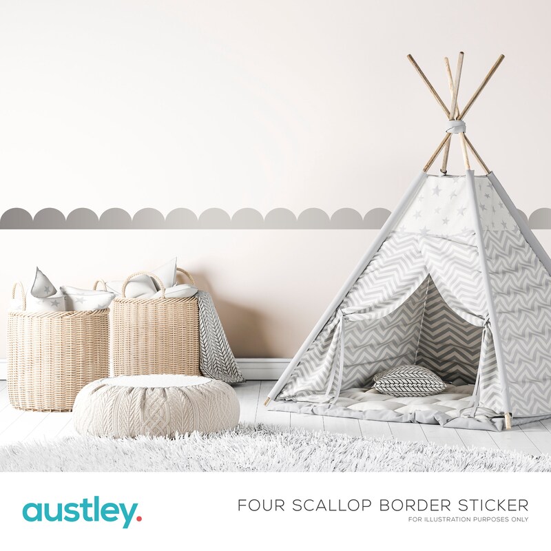 Scallop Wall Decal - Etsy
