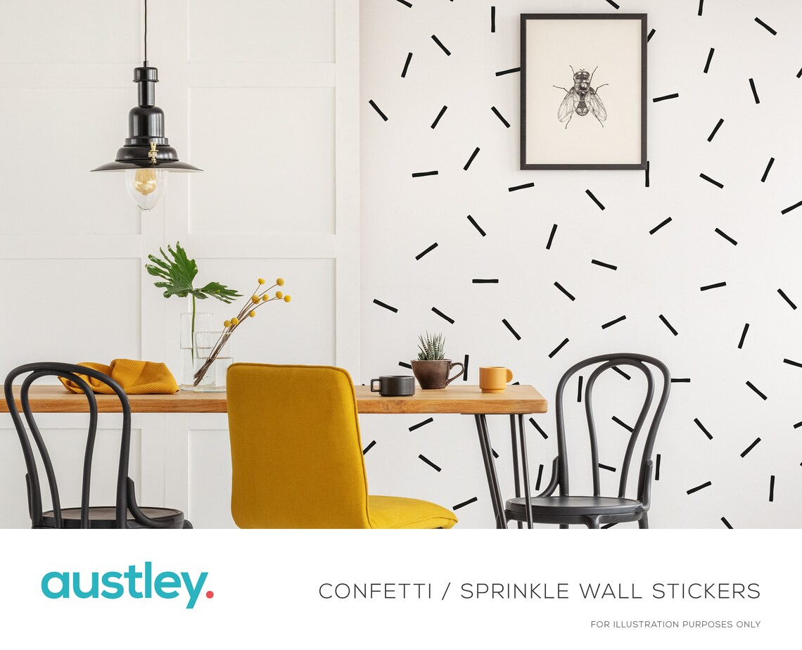 Confetti Sprinkle Stickers Confetti Sprinkle Wall Decals - Etsy
