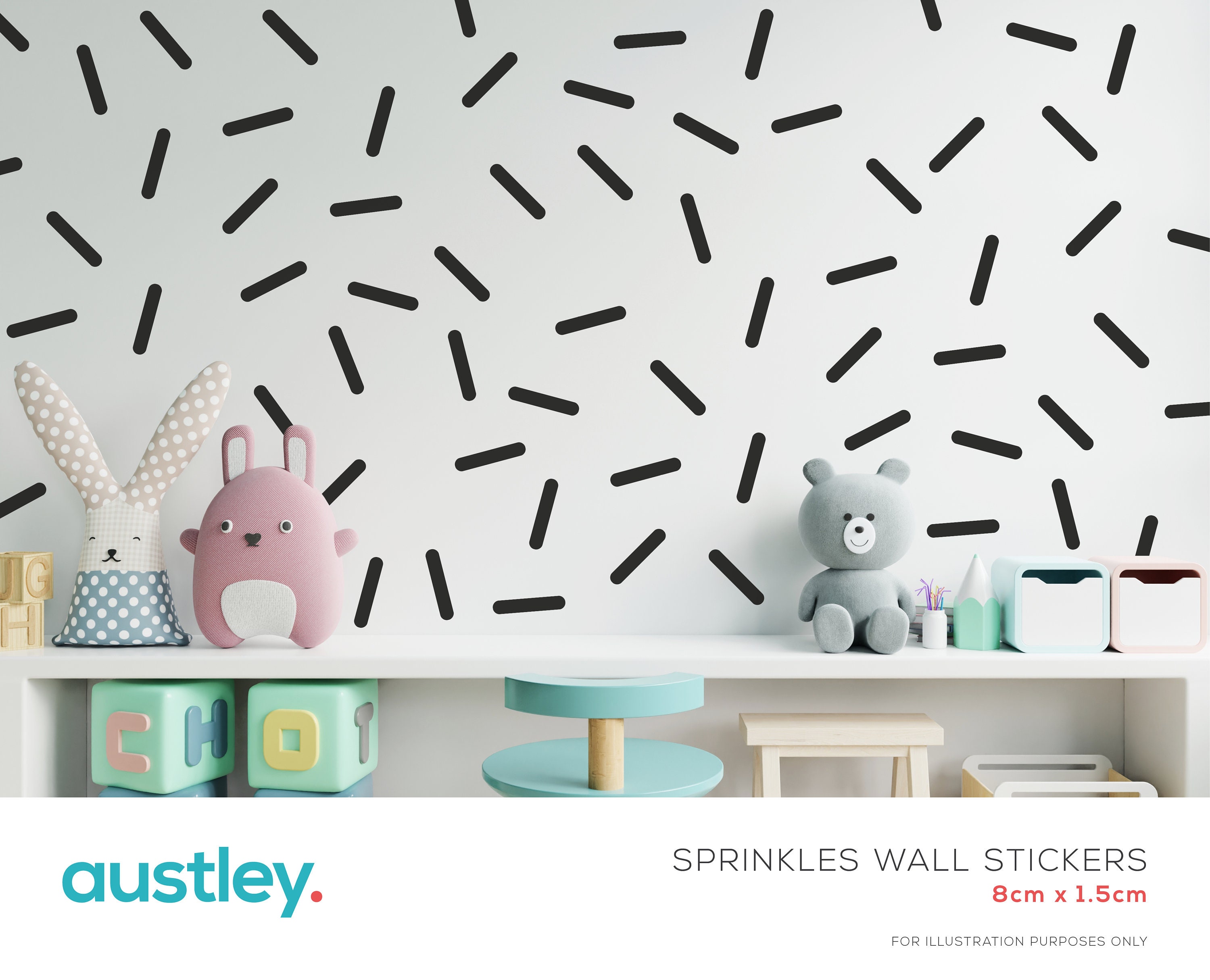 Sprinkle Stickers Sprinkle Wall Decals Sprinkle Wall Art - Etsy UK