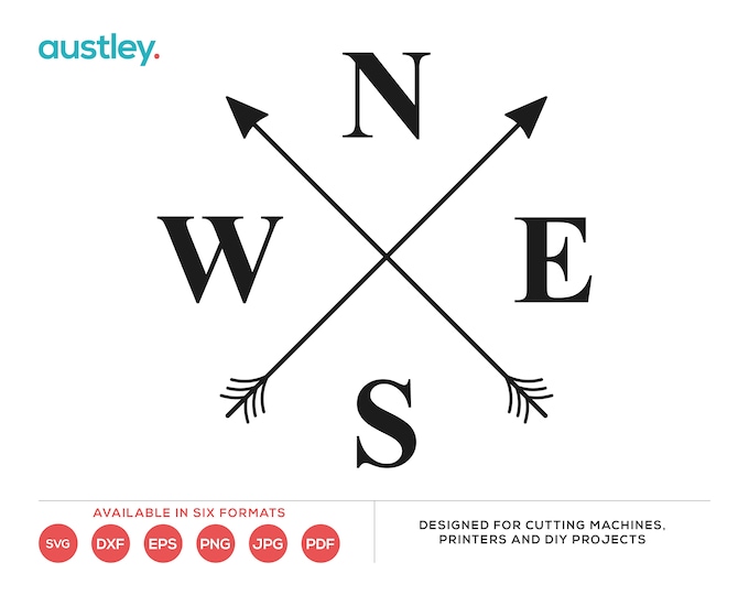 North Arrow Svg, Navigation Svg, Compass Svg, North Png, North Ai ...