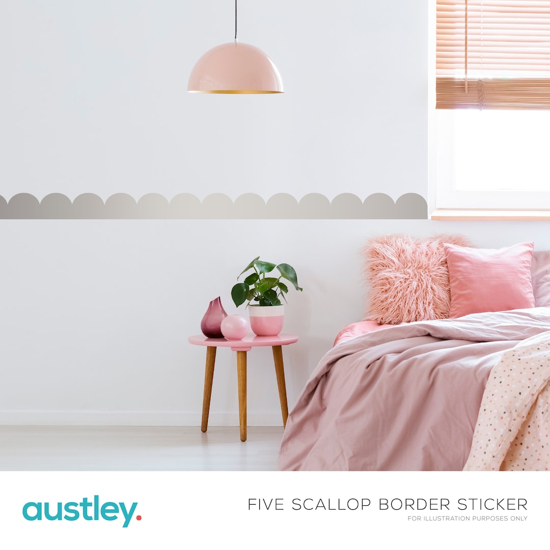 Scallop Wall Stickers, Scallop Border, Wall Scallops, Perfectly Round ...