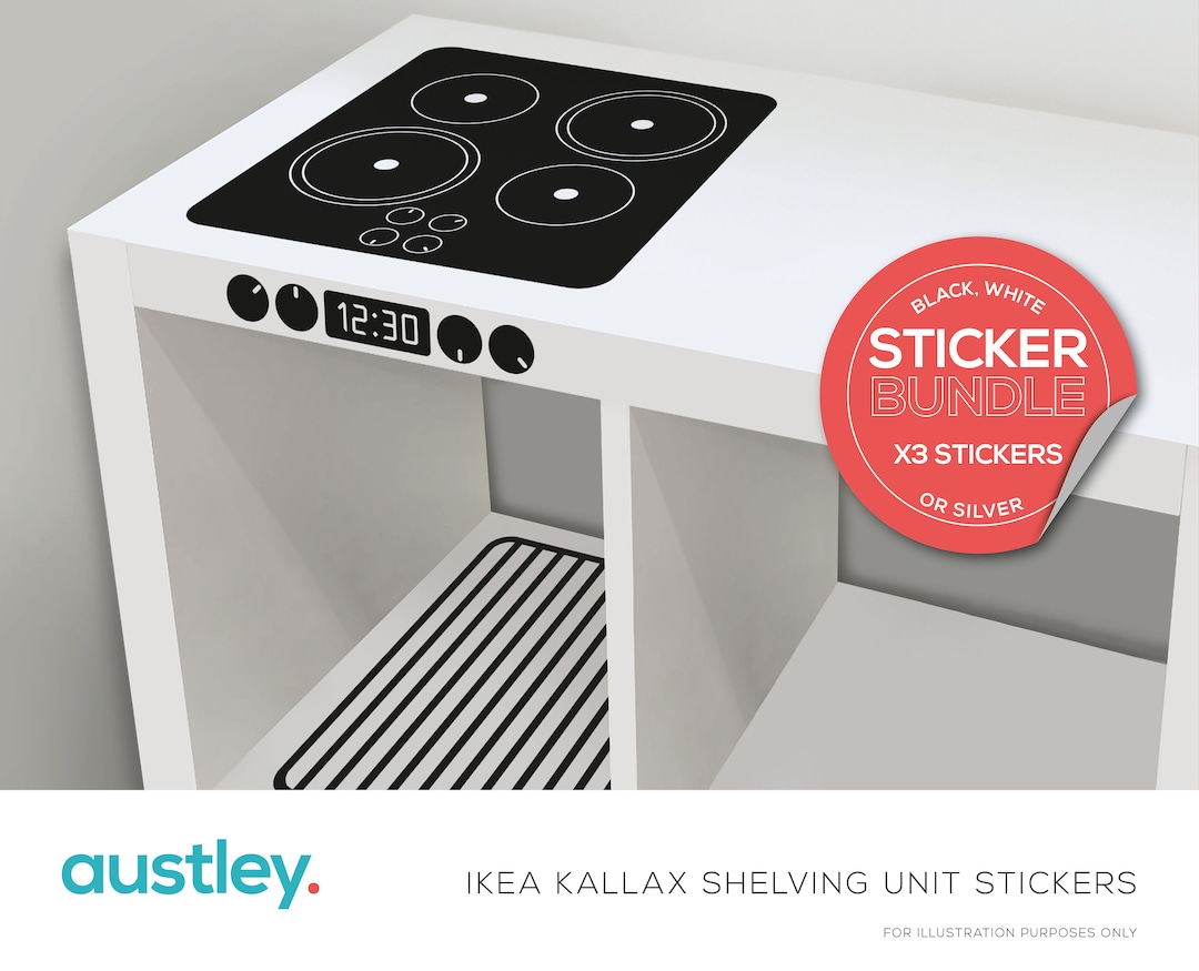 Play Kitchen Sticker Bundle, Hob and Dials, Cooker Oven Dials and Clock ...