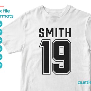 Sporting Numbers Bundle, Jersey Numbers SVG, University, Numbers 0-20 ...