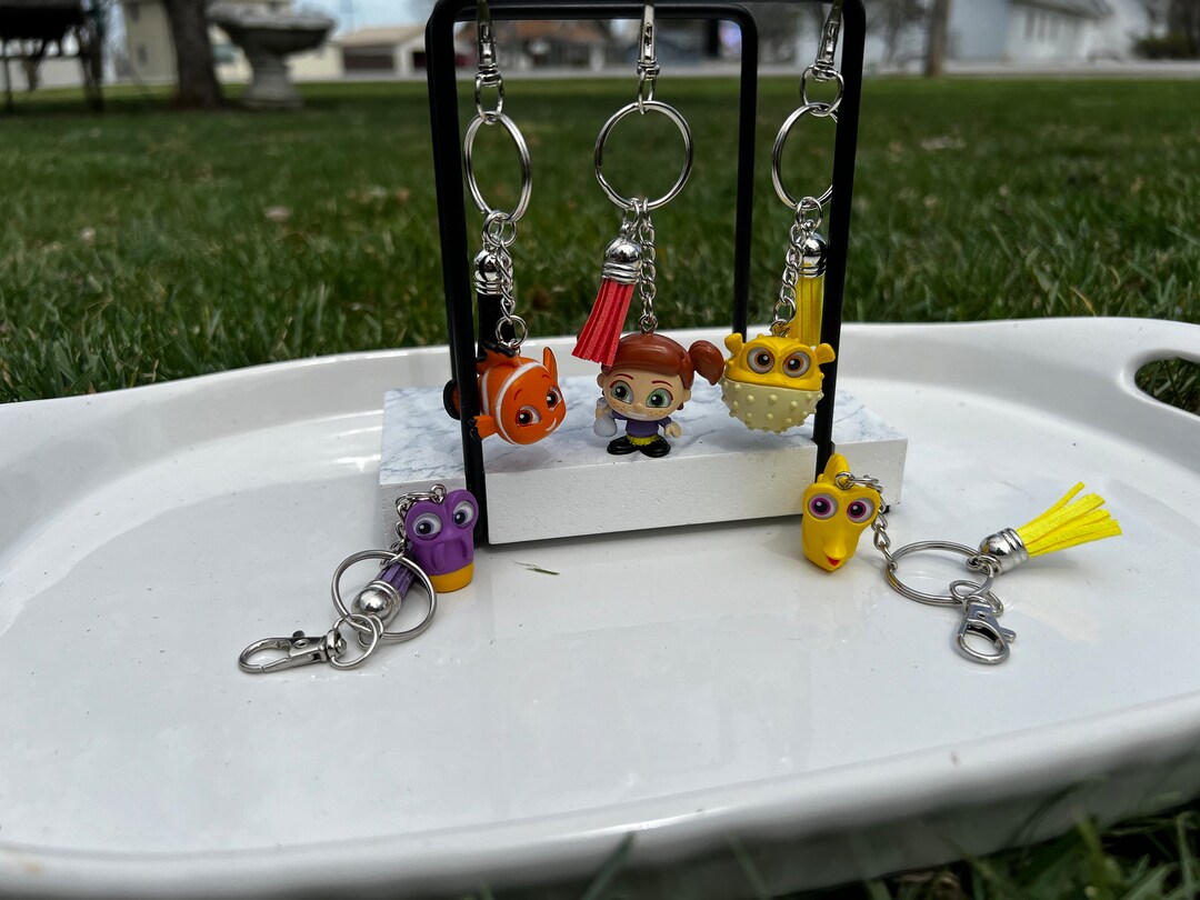 Disney Doorable Keychain With Clip and Key Ring , Finding Nemo - Etsy