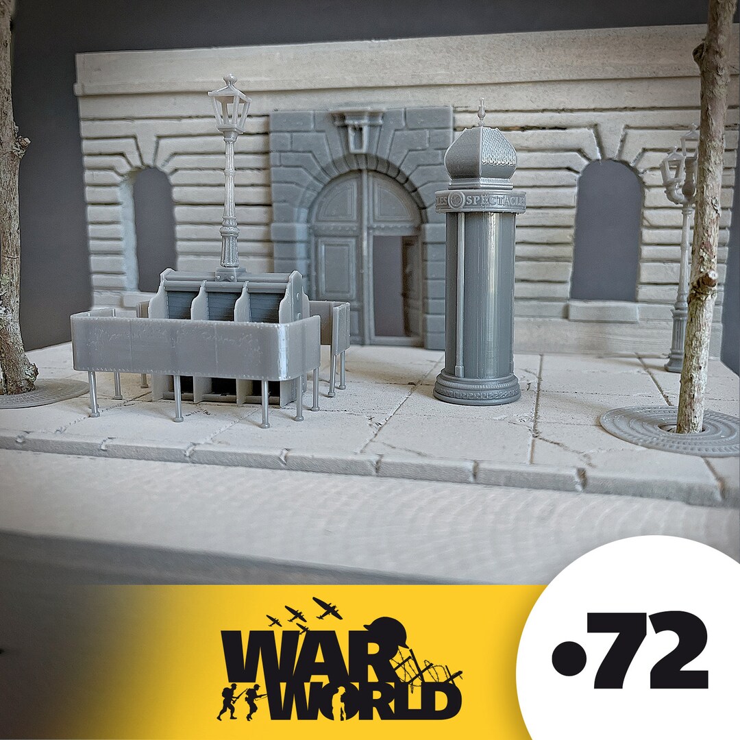1/72 Urban Furniture in Paris WWII - Etsy