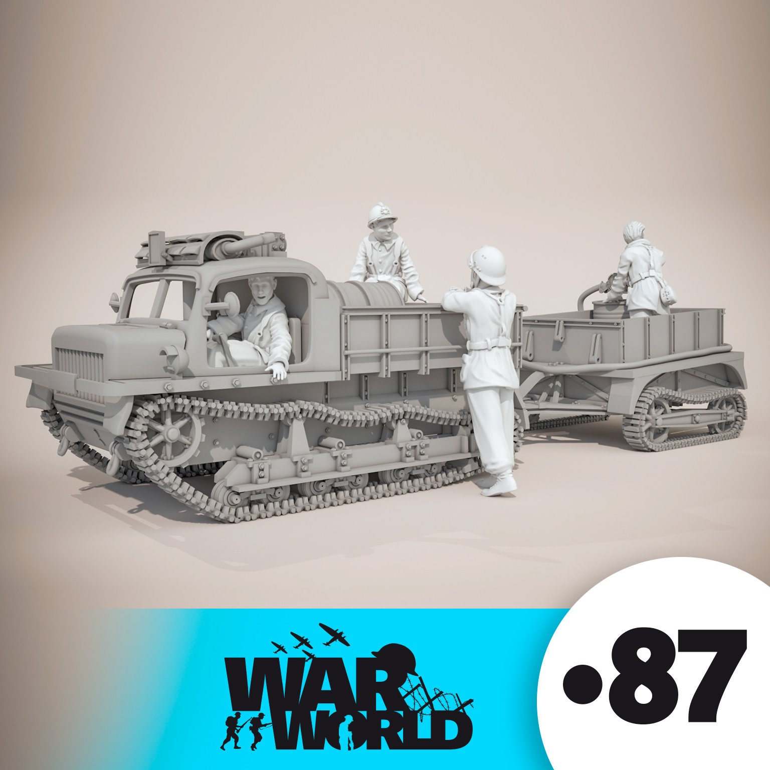 1:87 Renault TRC 36R and Trailer UK WWII - Etsy