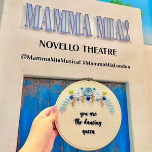 Mamma Mia Inspired PDF Embroidery Pattern - "you Are the Dancing Queen ...