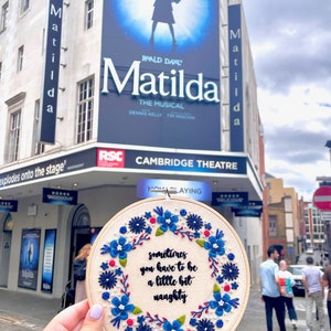 Matilda Inspired PDF Embroidery Pattern - "sometimes You Have to Be a ...