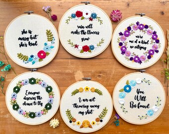 Musical Embroidery | Etsy