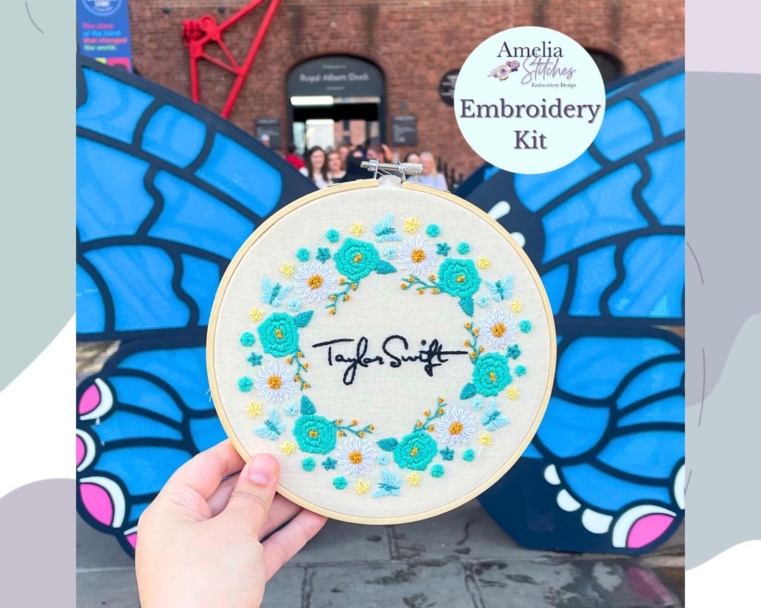 T. Swift Debut Era Inspired Embroidery Kit by Amelia Stitches - Etsy UK