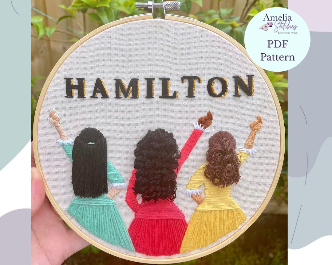 Hamilton Inspired Schuyler Sisters PDF Pattern by Amelia Stitches - Etsy