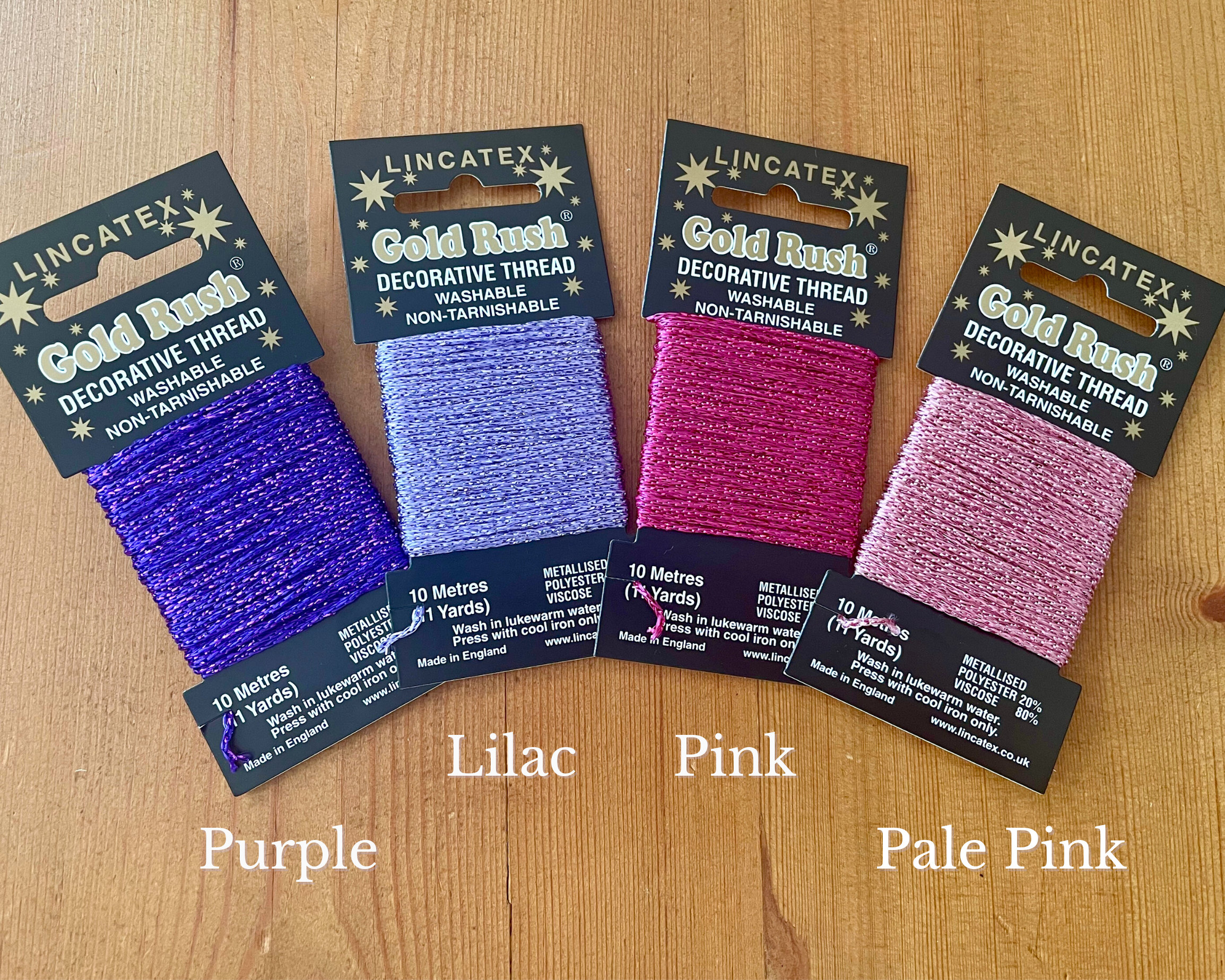 Sparkly Glitter Metallic Thread Lincatex Gold Rush | Etsy UK