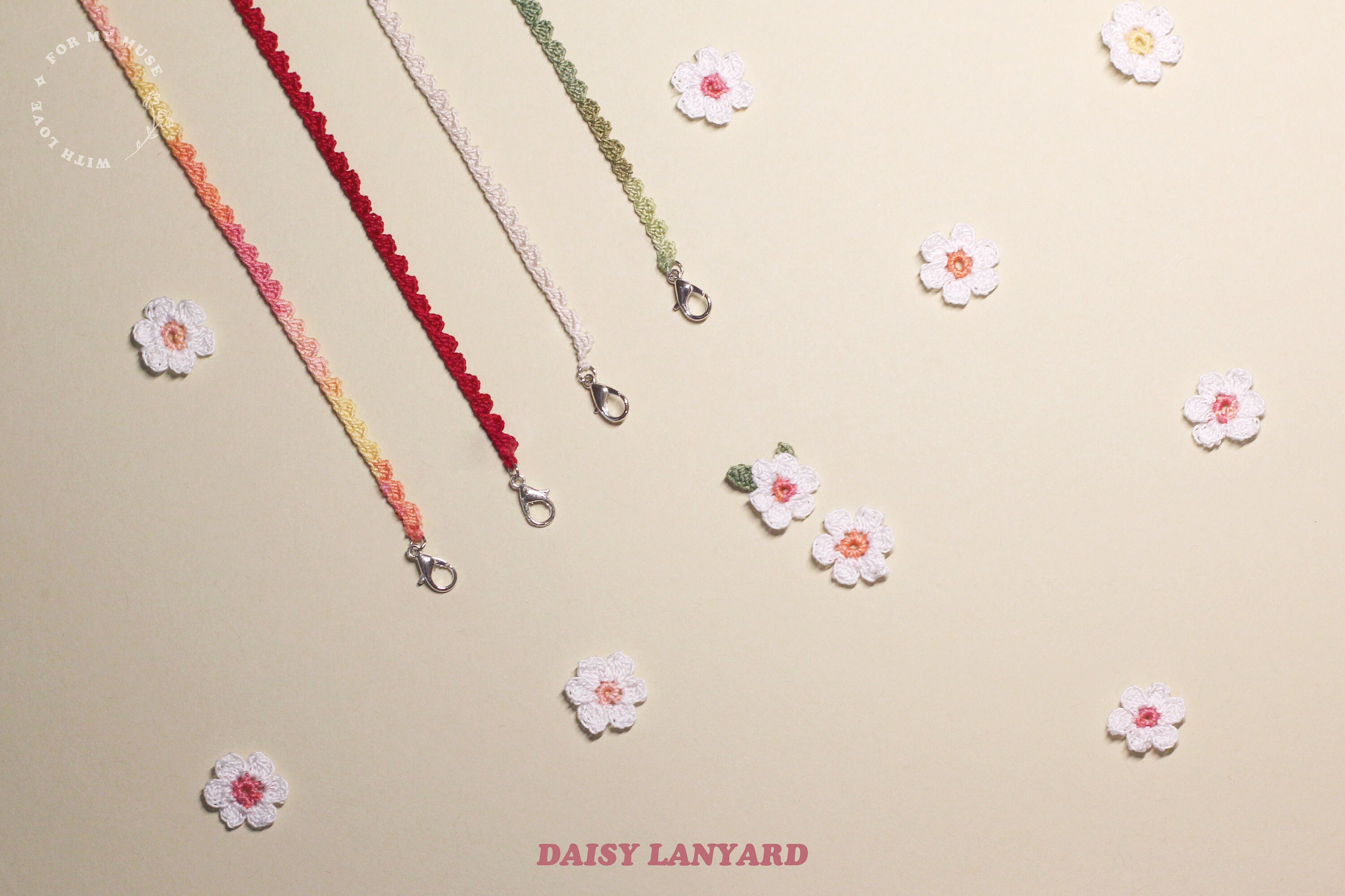 Daisy Lace Mask Lanyard Daisy Crochet Lace Face Mask Strap - Etsy