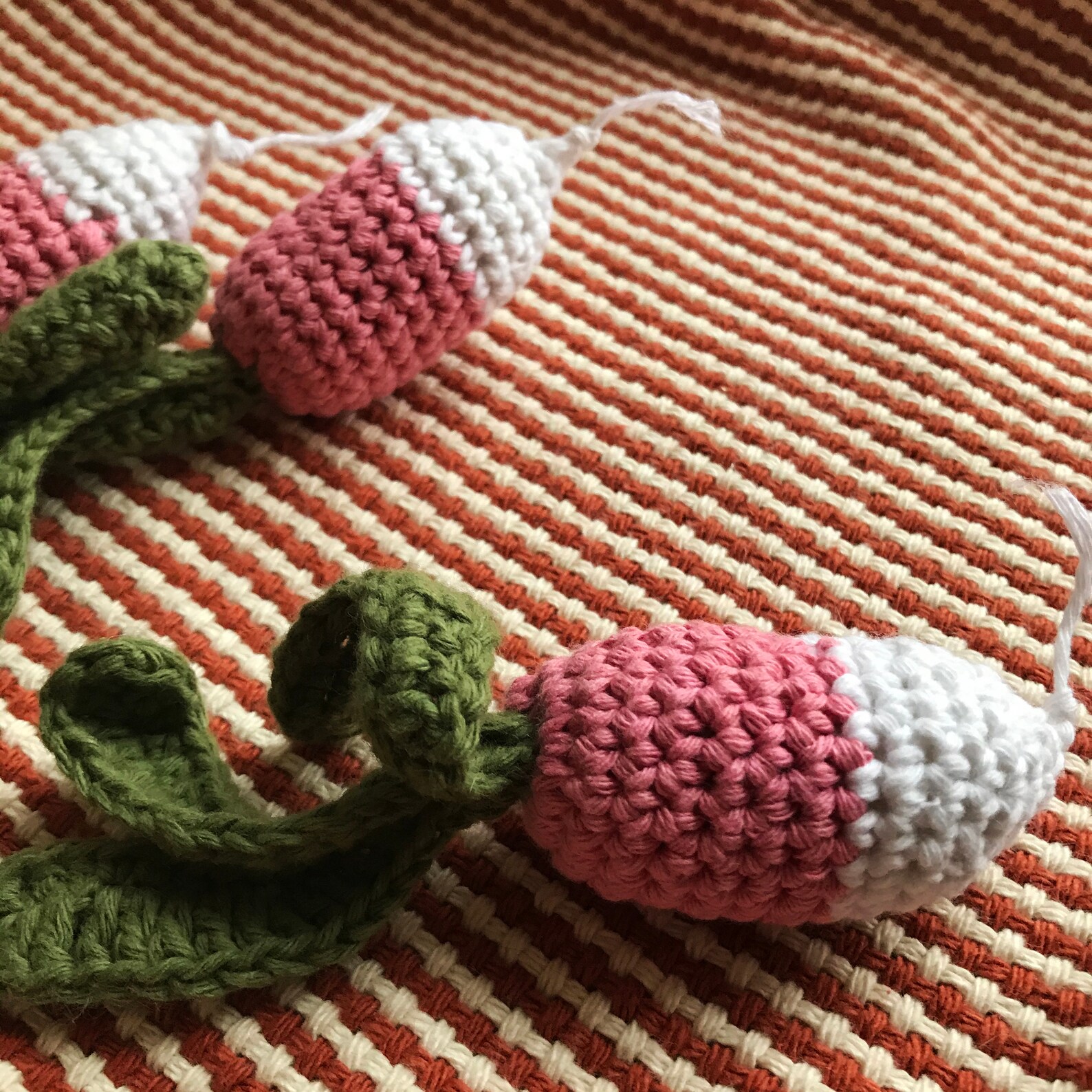 Handmade Crochet Cotton Radish Toy | Etsy