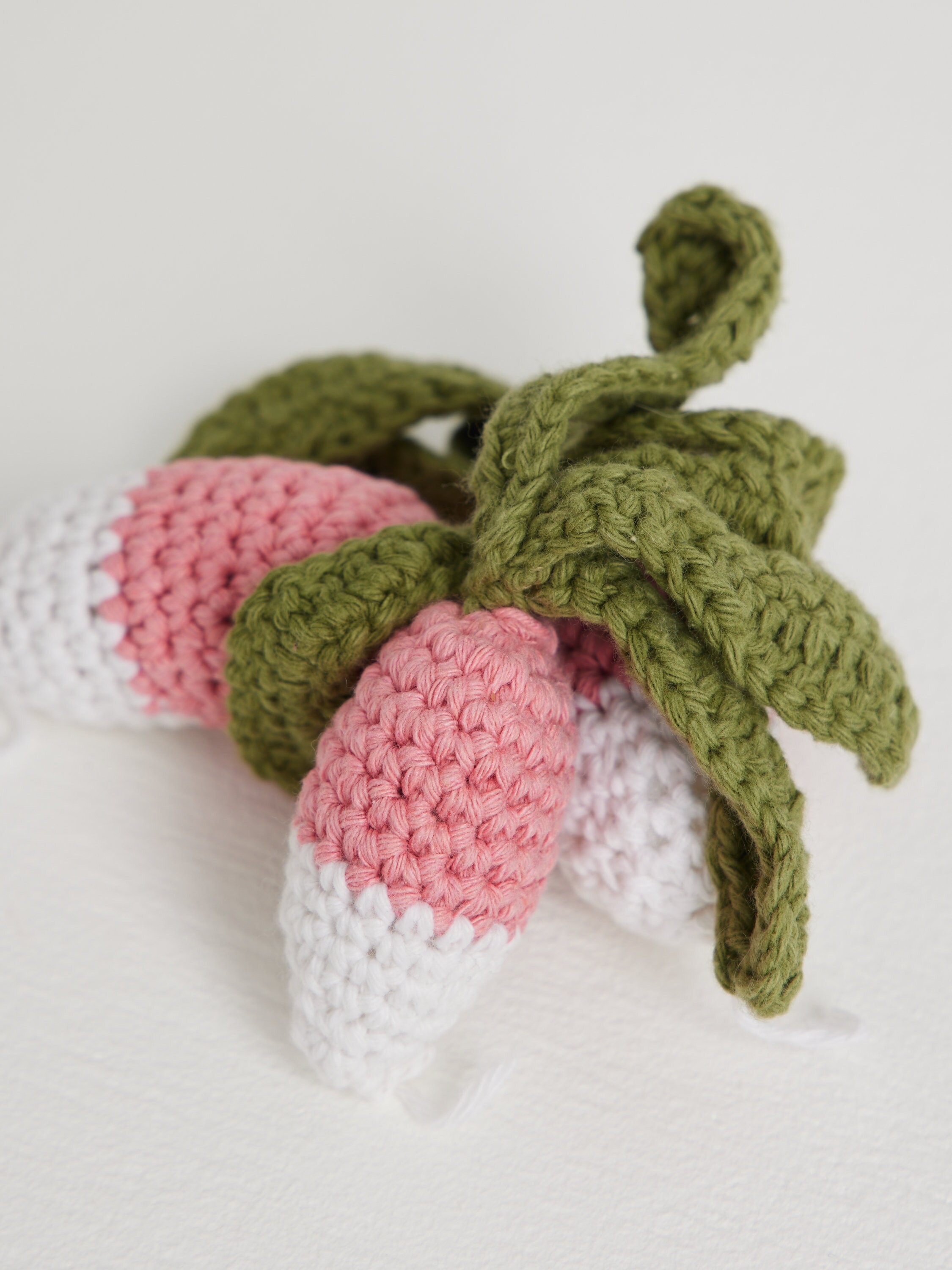 Handmade Crochet Cotton Radish Toy - Etsy UK
