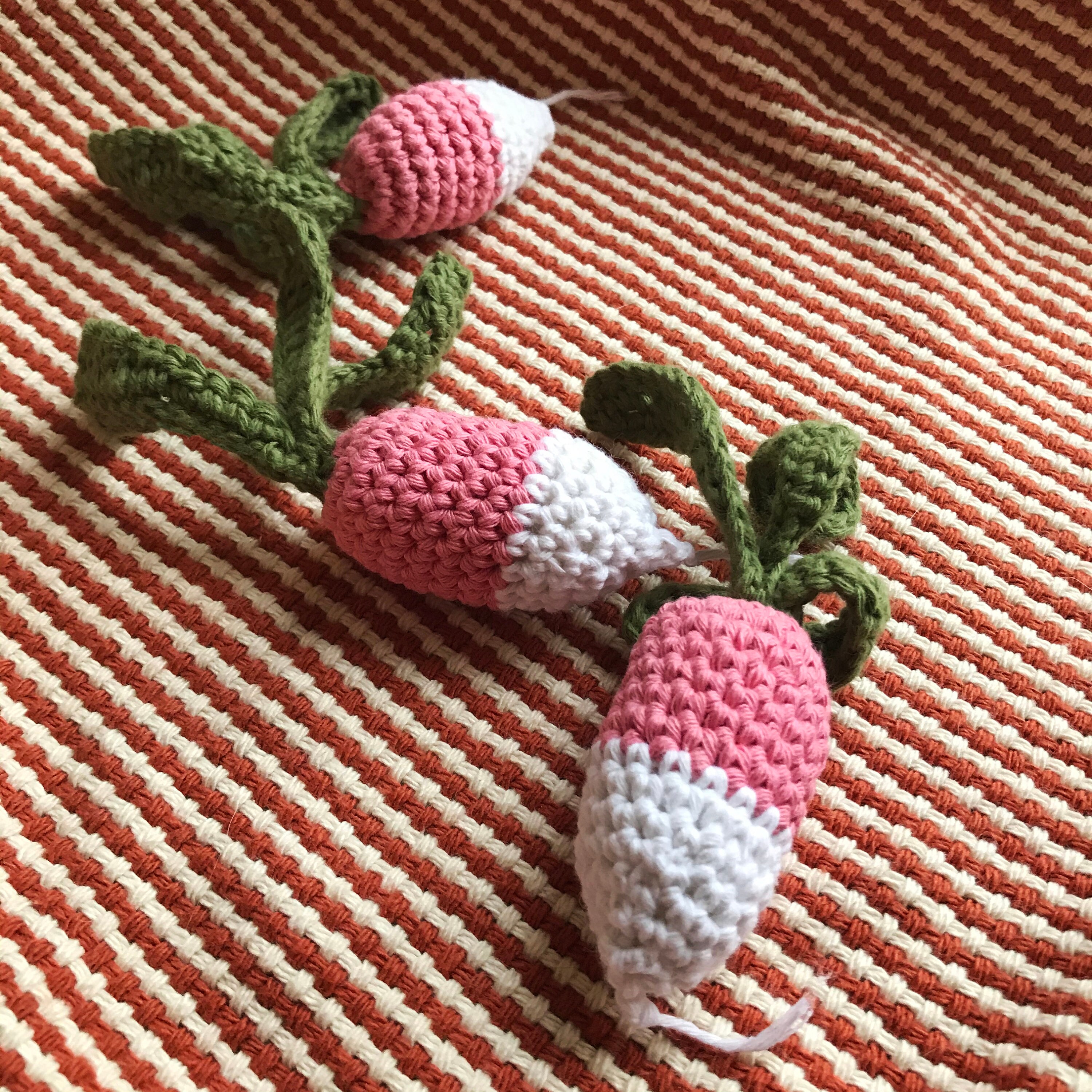 Handmade Crochet Cotton Radish Toy | Etsy